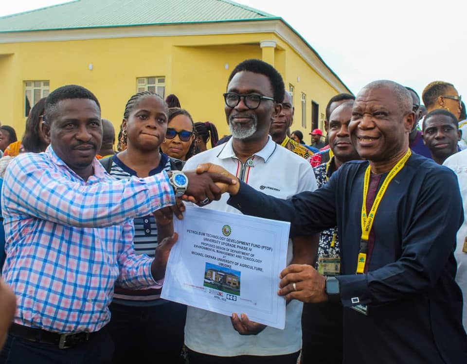 PTDF SET TO BUILD NEW EMT COMPLEX AT MOUAU - Michael Okpara University ...